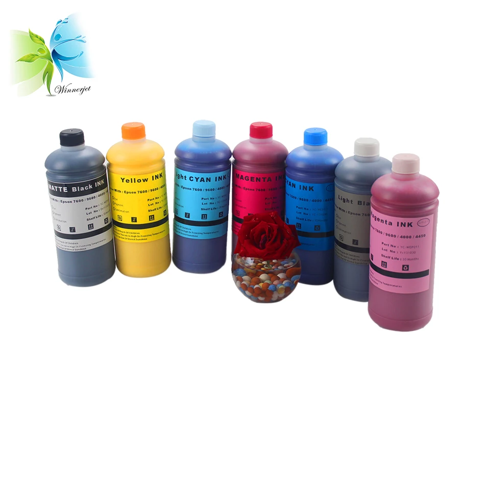 Winnerjet Bulk Dye Ink For Epson Stylus Pro 7600 9600 Printer 1000ml ...