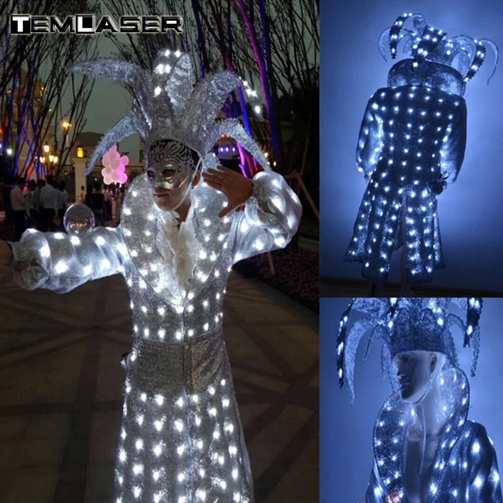 LED Magic Suit, Glow Performance Costumes, Luminous Magic Props ...