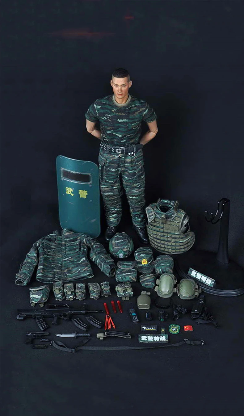 Full set 1/6 Scale Snow Leopard commando armed Collections action ...