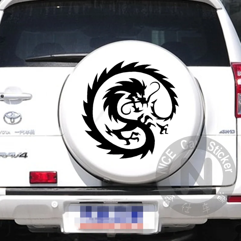 50CM Car Stickers Chinese Dragon Loong Funny Creative Decals For Doors ...