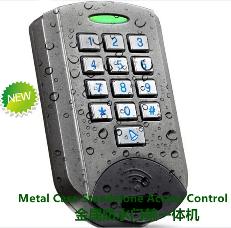 2k User Metal Case Waterproof EM Card Keypad Standalone Access Control ...