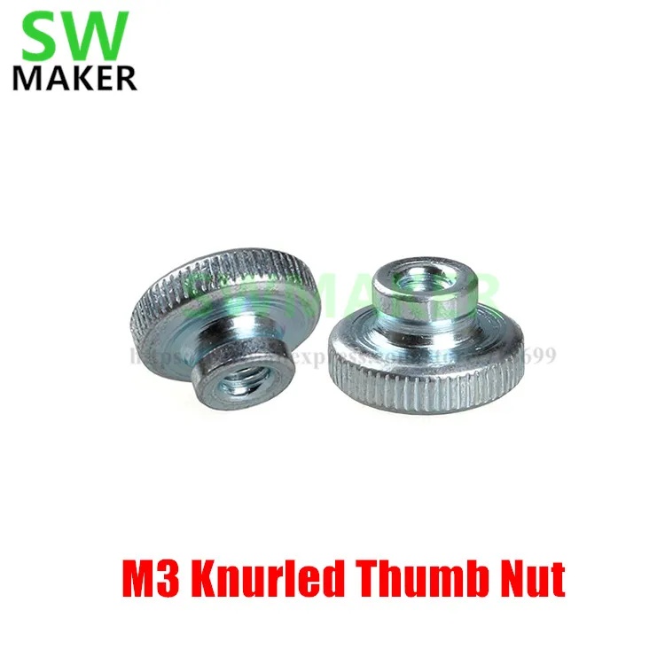 4pcs Adjustment Z axis Leveling Nut M3 Knurled Thumb Nut MK2B RepRap 3D ...
