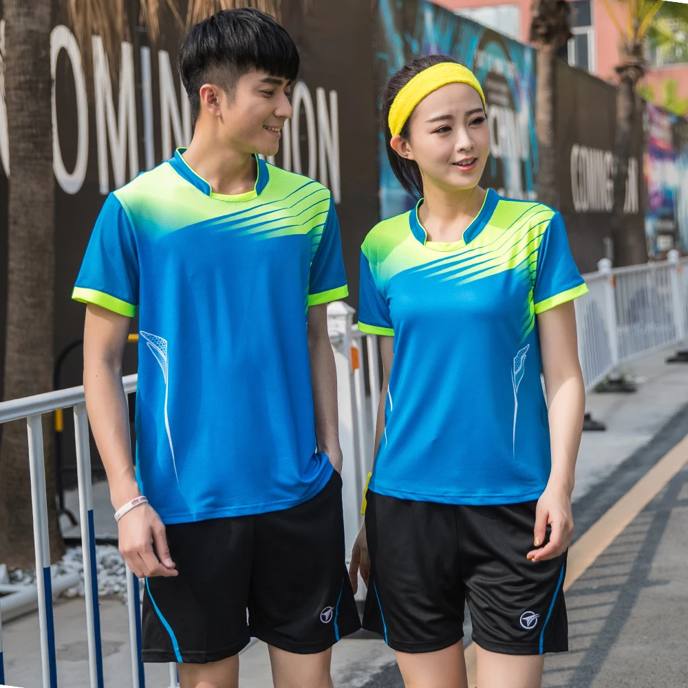 New Qucik dry Badminton sports clothes Women/Men badminton wear sets ...