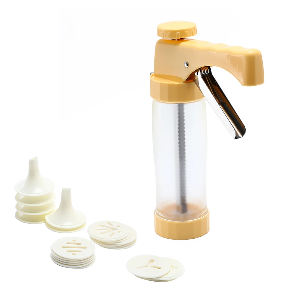 Cookie Press Machine Cream Piping Nozzles Set Cookie Pattern Press ...