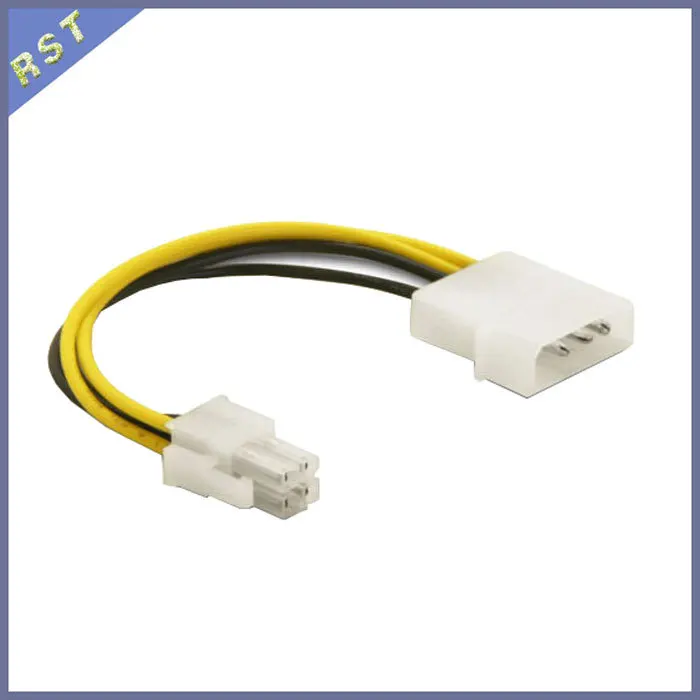 Molex Male to 4pin ATX Female P4 12V Power Cable Cord Adapter-in ...