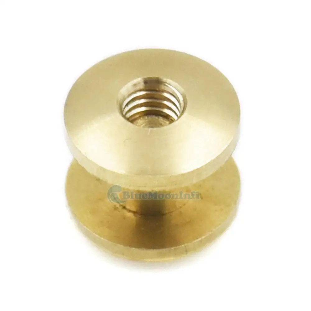 8 15 50 110 Sets Lot 10mm 3 8 Solid Brass Screw Head Screw Back Feet