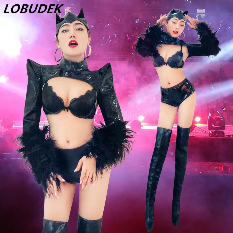 Nightclub Female Dj Ds Costumes Leading Dancer Sexy Stage Outfits Bar Groups Jazz Performance