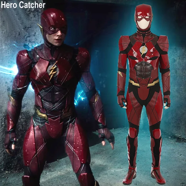 Hero Catcher High Quality Red Flash Costume Justice League Cosplay