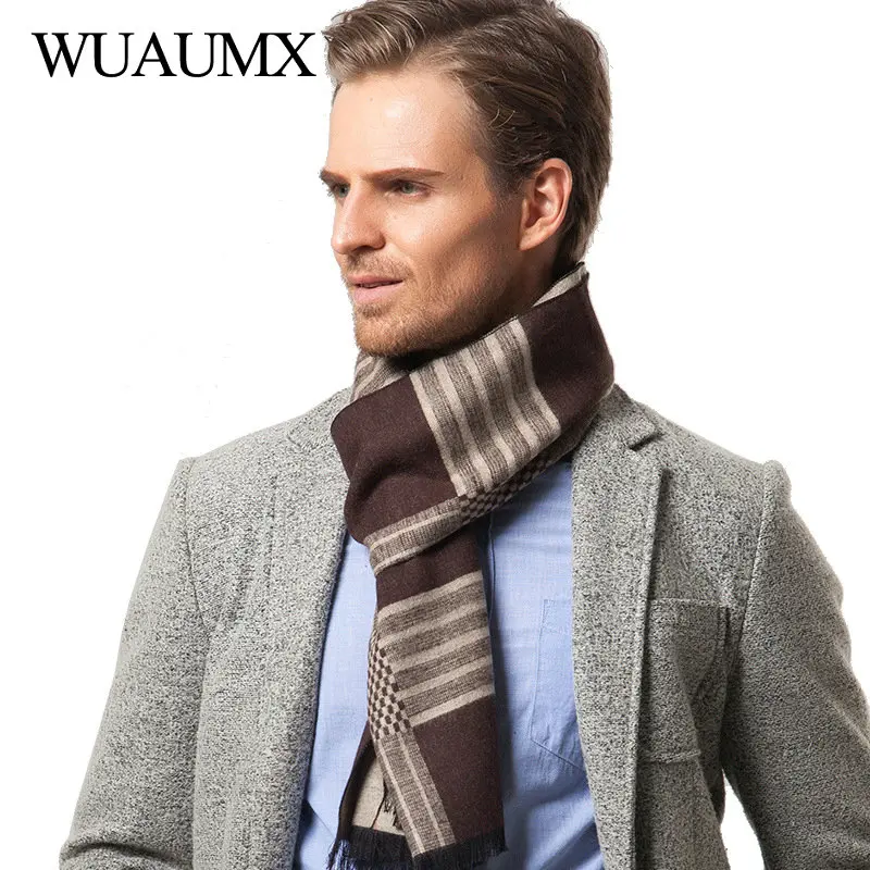 Wuaumx NEW Luxury Brand Men s Scarf Thick Scarves Male Imitation wuaumx-new-luxury-brand-men-s-scarf-thick-scarves-male-imitation
