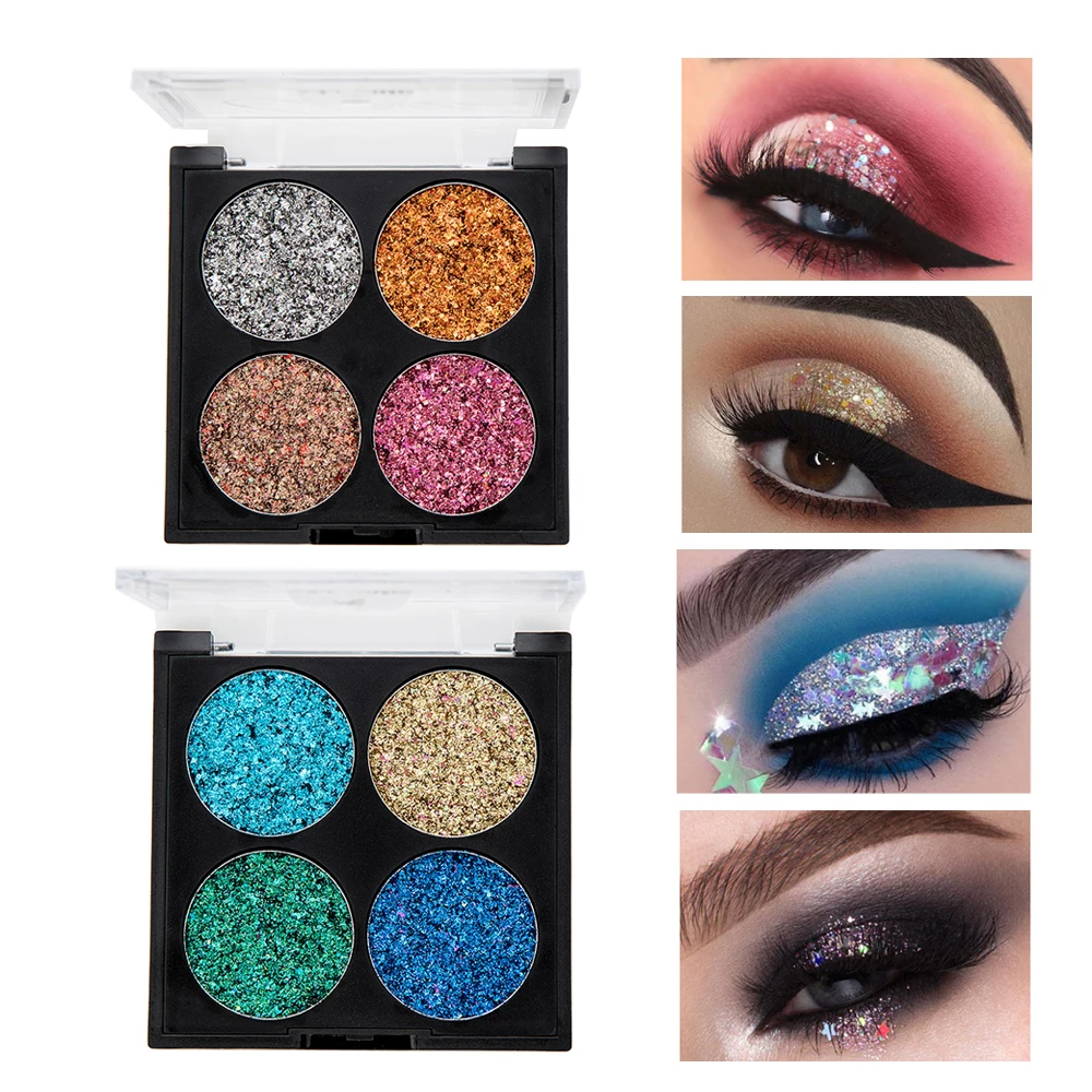 Aliexpress.com : Buy 4 colors New Shimmer Glitter Eye Shadow Powder ...