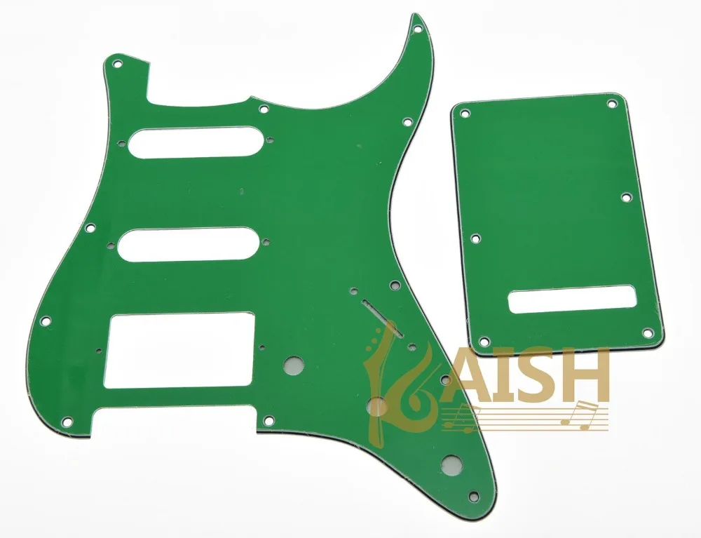 ST HSS Pickguard, Back Plate Cover w/ Screws Pure Green 3 Ply|hss ...