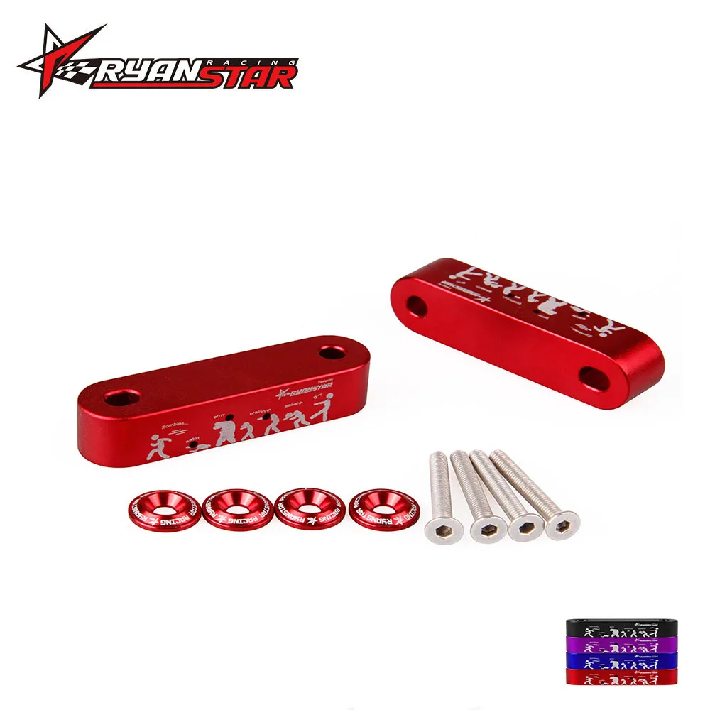 Ryanstar New Aluminum Racing Hood Vent Spacer Risers For Honda Civic 92 ...