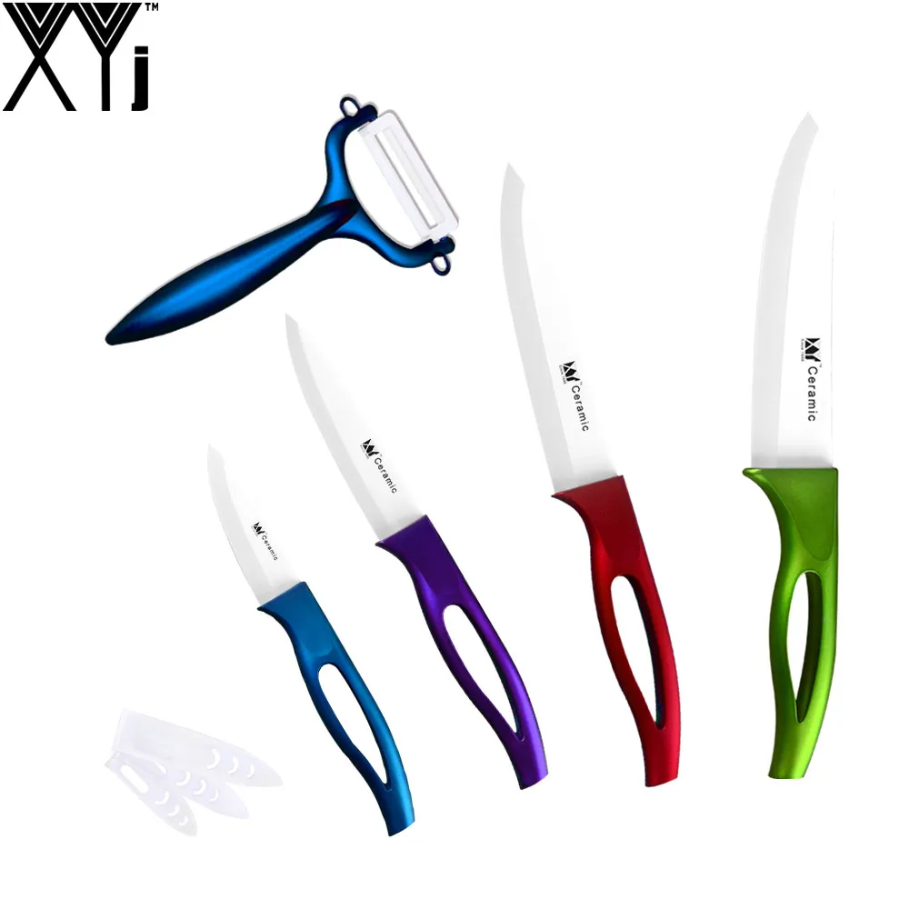Sharp Kitchen Knife 5 Pcs Set Multi Color Cooking Tools XYJ Brand ...