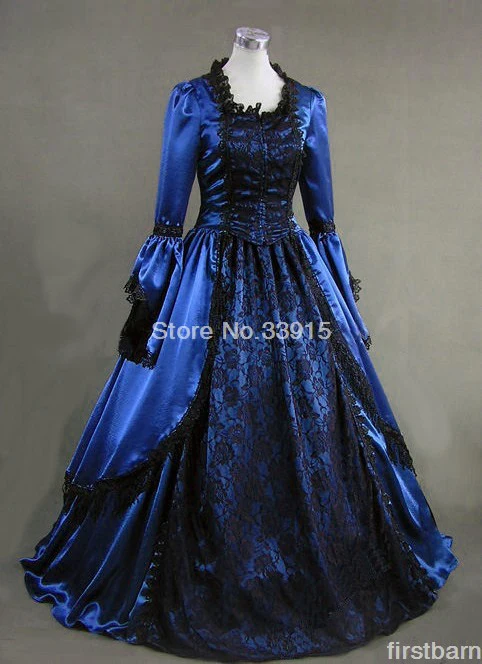 Popular Blue Victorian Dress Buy Cheap Blue Victorian Dress Lots From
