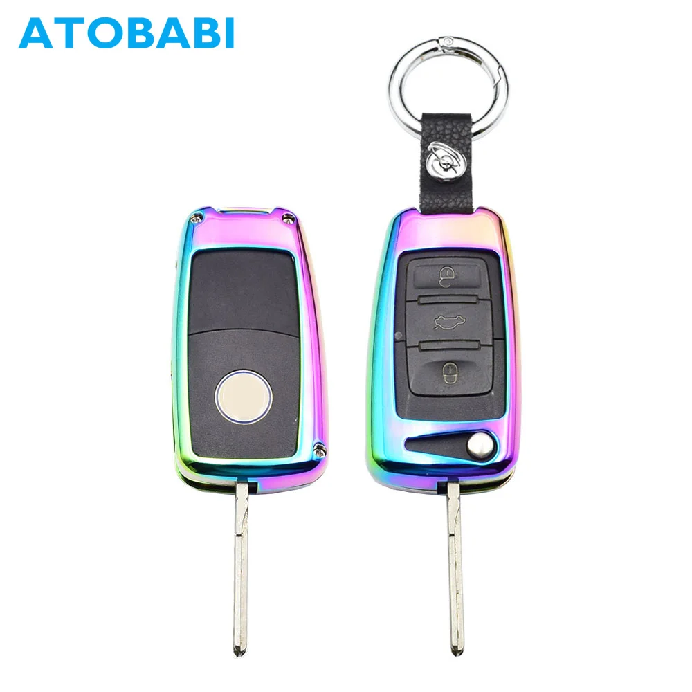 ATOBABI Zinc Alloy Car Key Case Remote Fob Shell Cover Metal Auto ...