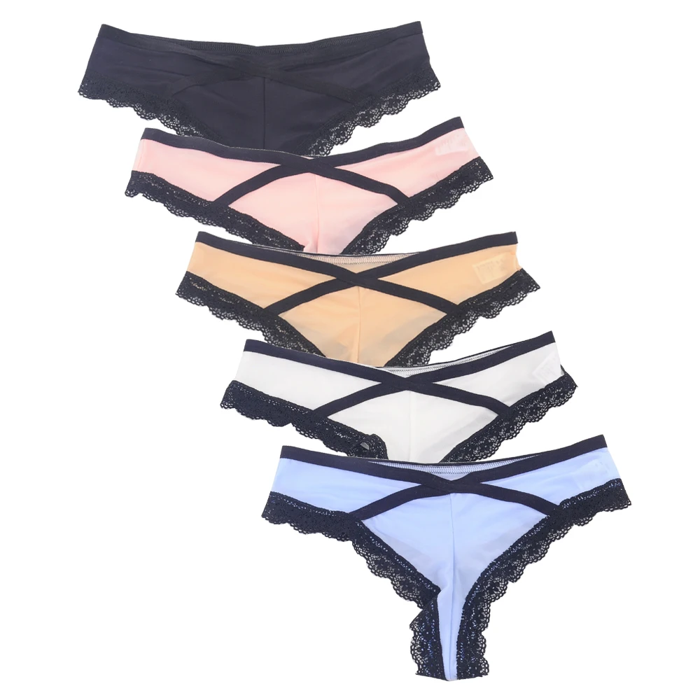4pcs/lot Sexy Thong Women Cute Panties Bandage G String G string ...