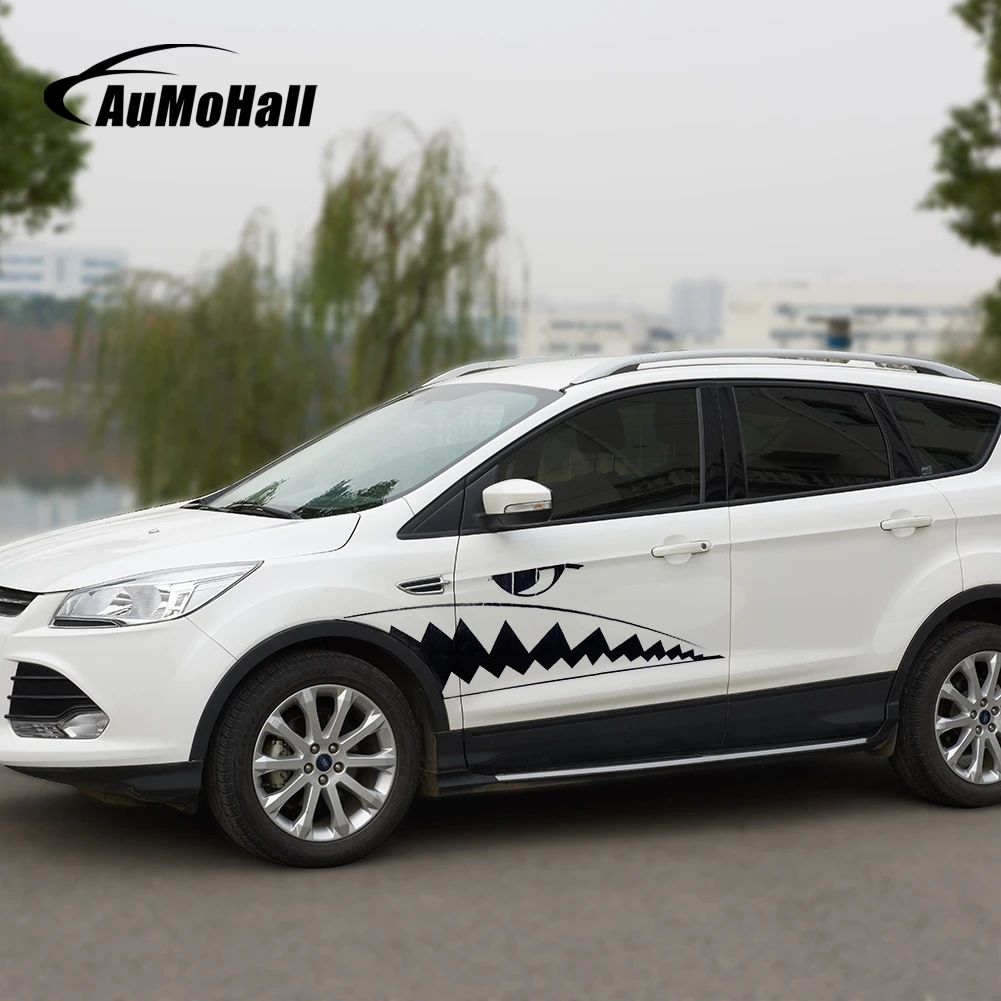 Shark Mouth Sticker Waterproof Car Stickers and Decals Car Styling ...