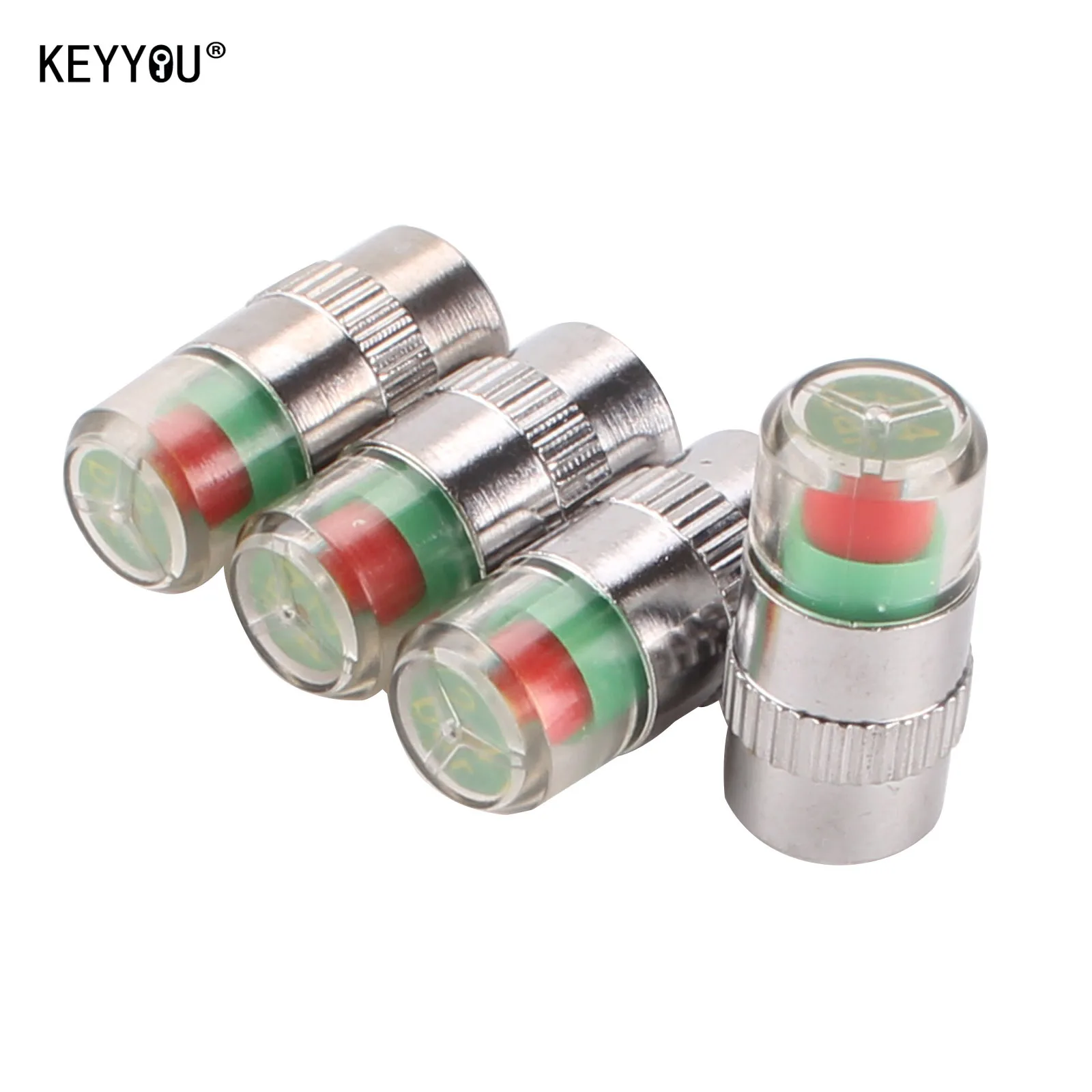 KEYYOU 4pcs In 1 Set general Car Auto 2.4bar Tire Pressure Monitor ...