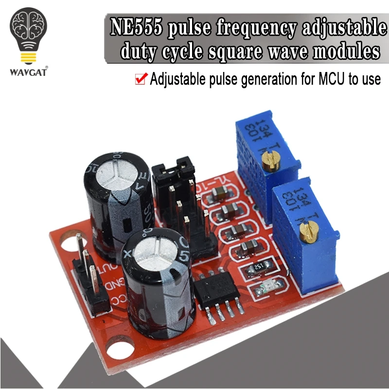 1PCS NE555 pulse frequency, duty cycle adjustable module,square ...