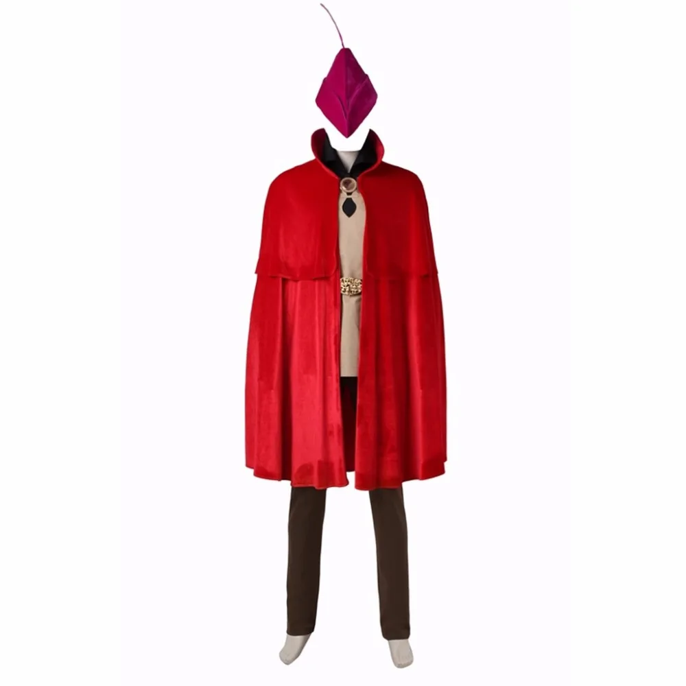 CosplayDiy Men's Outfit Sleeping Beauty Prince Phillip Red Cape Outfit ...