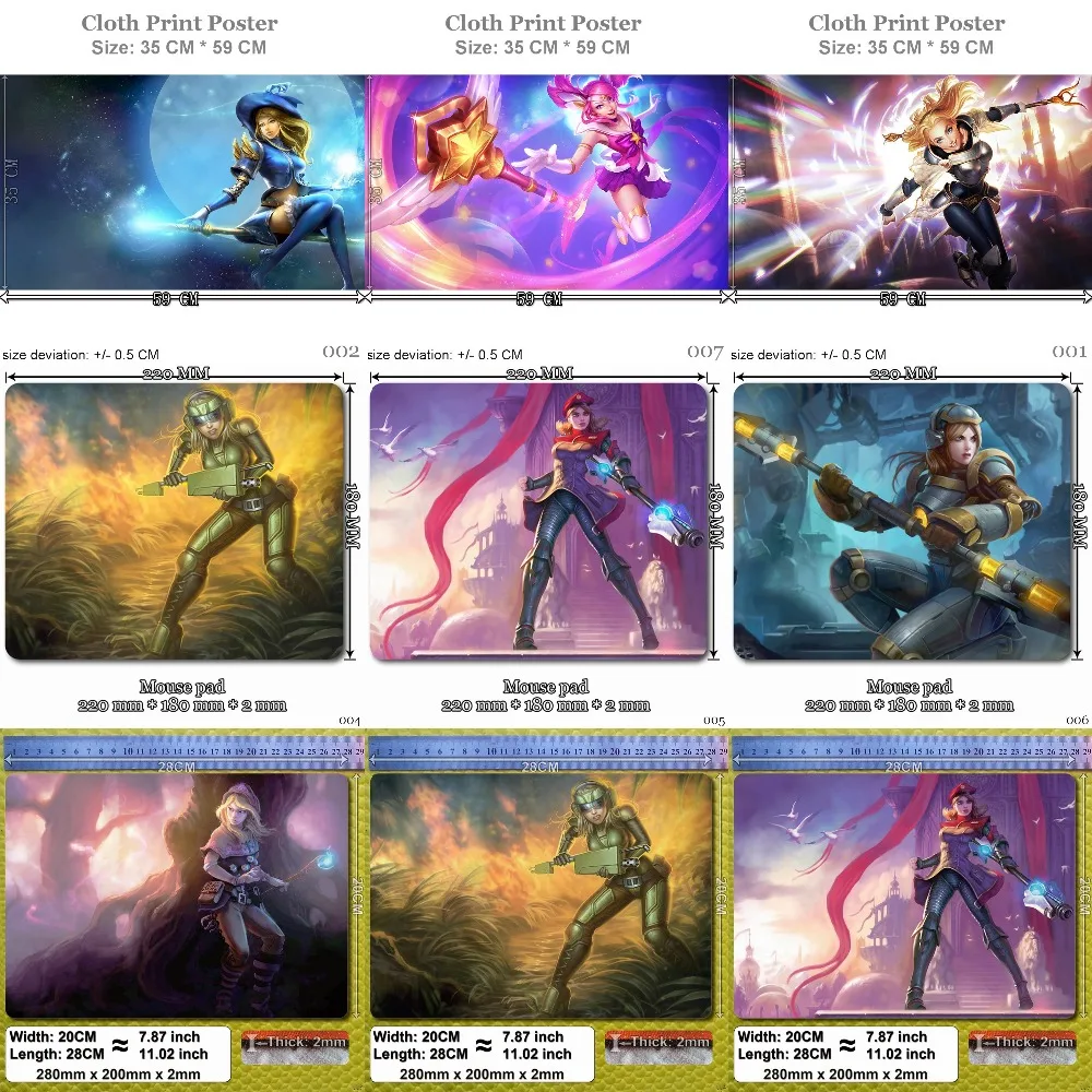 LOL Lux Cloth art Print Poster for League of Legends 35CM * 59CM the ...