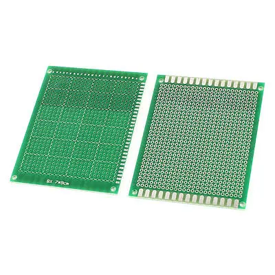 2 PCS 7cm x 9cm FR 4 One Sided Prototype Tinned Universal PCB Circuit ...