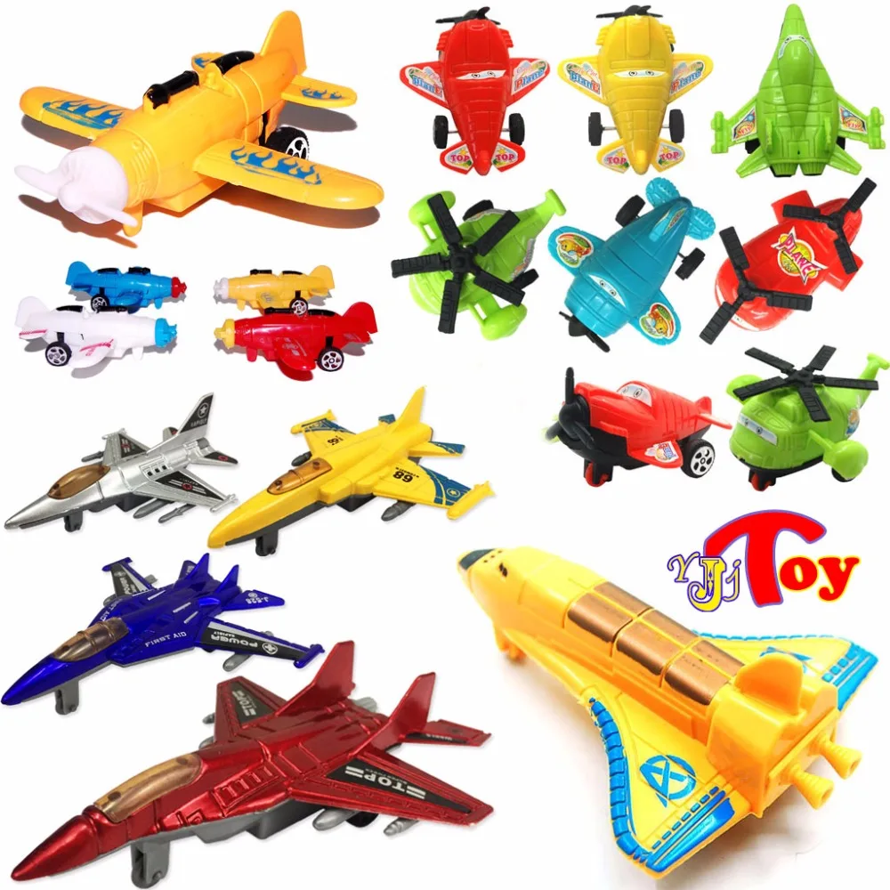 4pcs Set Pull Back Kids Air Plane Toys Mini Aircraft Model Pull Back ...
