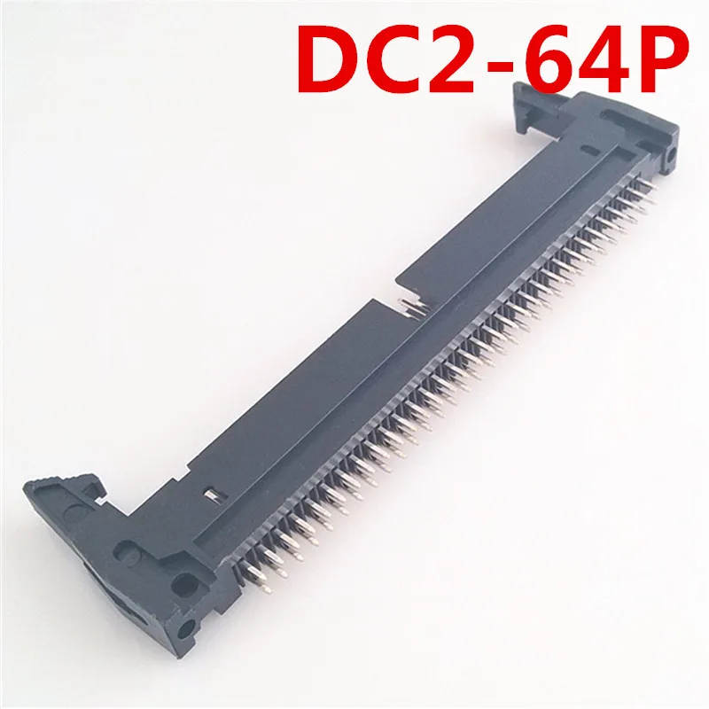 10pcs Dc2-64p 2.54mm Pitch Straight Horn Socket Connector Buckle For ...