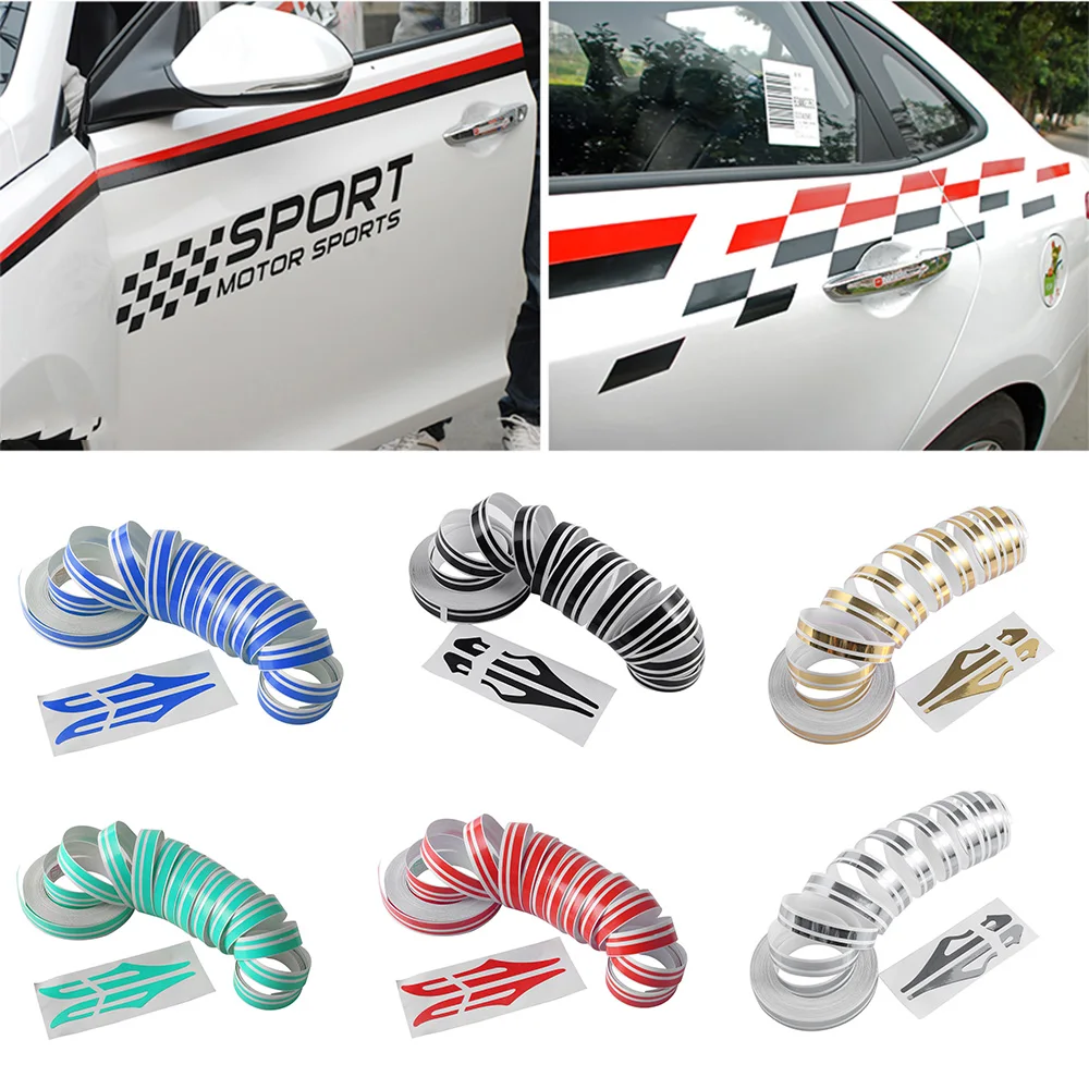 1-Roll-Multicolor-Striping-Pin-Stripe-Steamline-Double-Line-Tape-Car ...