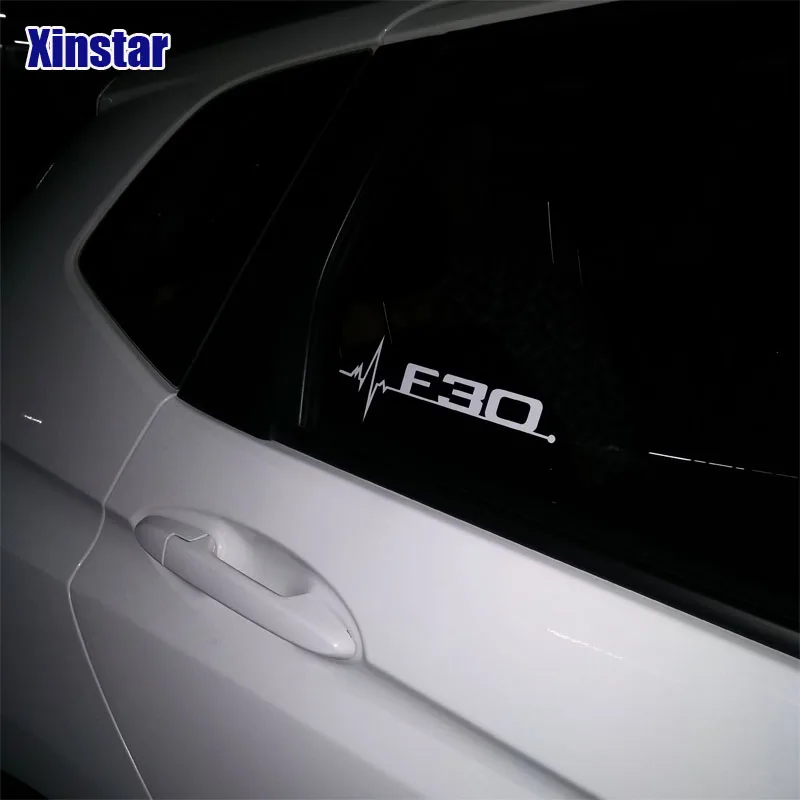 2pcs Latest design M power performance F10 F20 F30 LOGO car windows ...