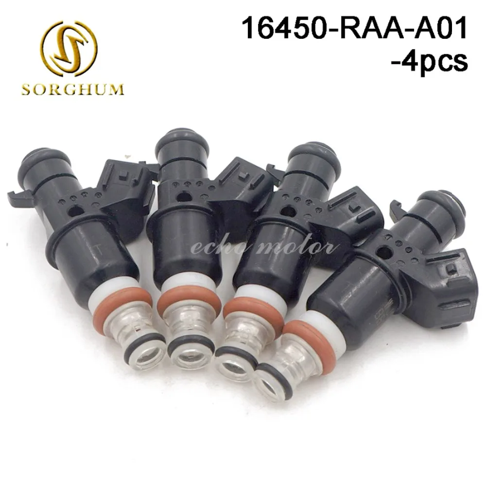New 4pcs 16450-raa-a01 Fuel Injectors For 2005-2011 Honda Accord Cr-v ...
