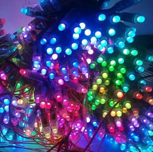 50pcs 12mm RGB Pixels Diffused WS2801 module Full Color LED module ...