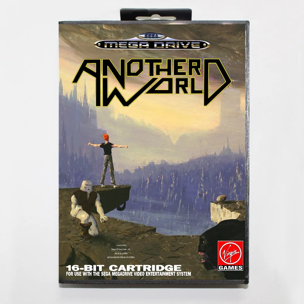 Another World SEGA MD 16บิตการ์ดเกมขายปลีกกล่องสำหรับ Sega Mega Drive ...