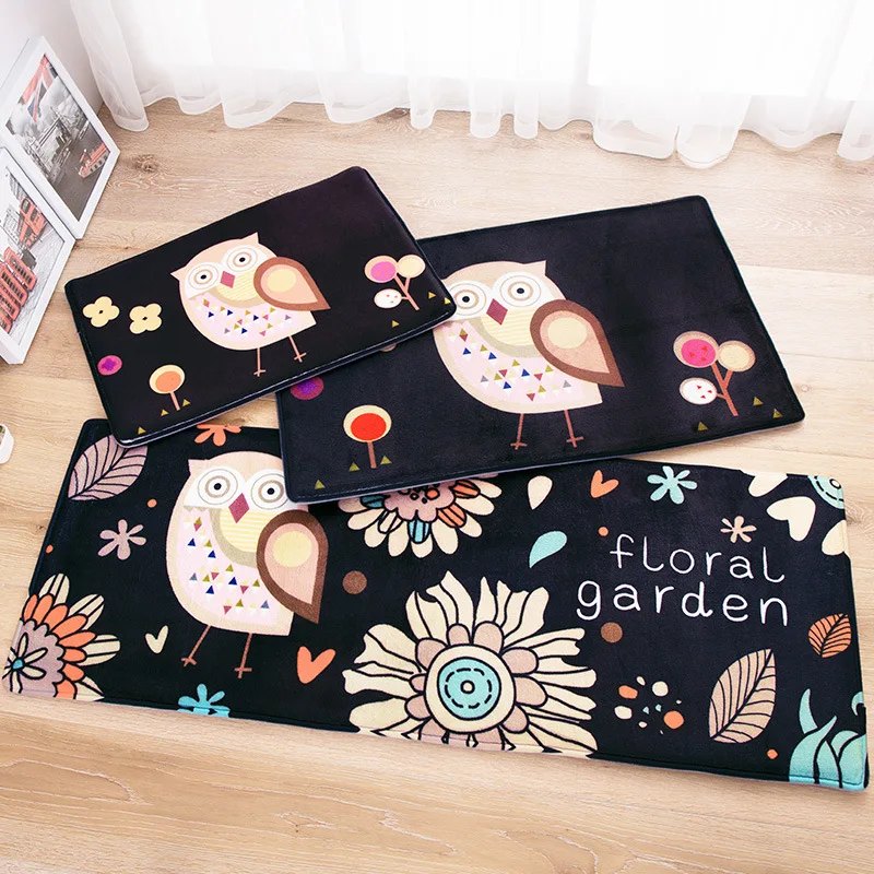 3 Size Cartoon Carpet Anti slip Kitchen Carpet Soft Child Rugs Door ...