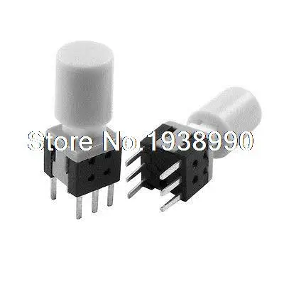 10pcs 5.8x5.8x13mm Latching Self Lock Tactile Push Button Switch 6 Pin ...