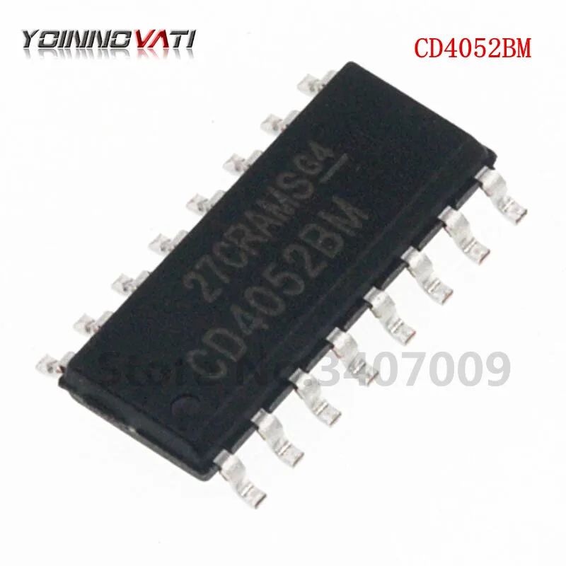 10 pces cd4052bm cd4052 hef4052bt hef4052 sop 16 multiplexer switch ics ...