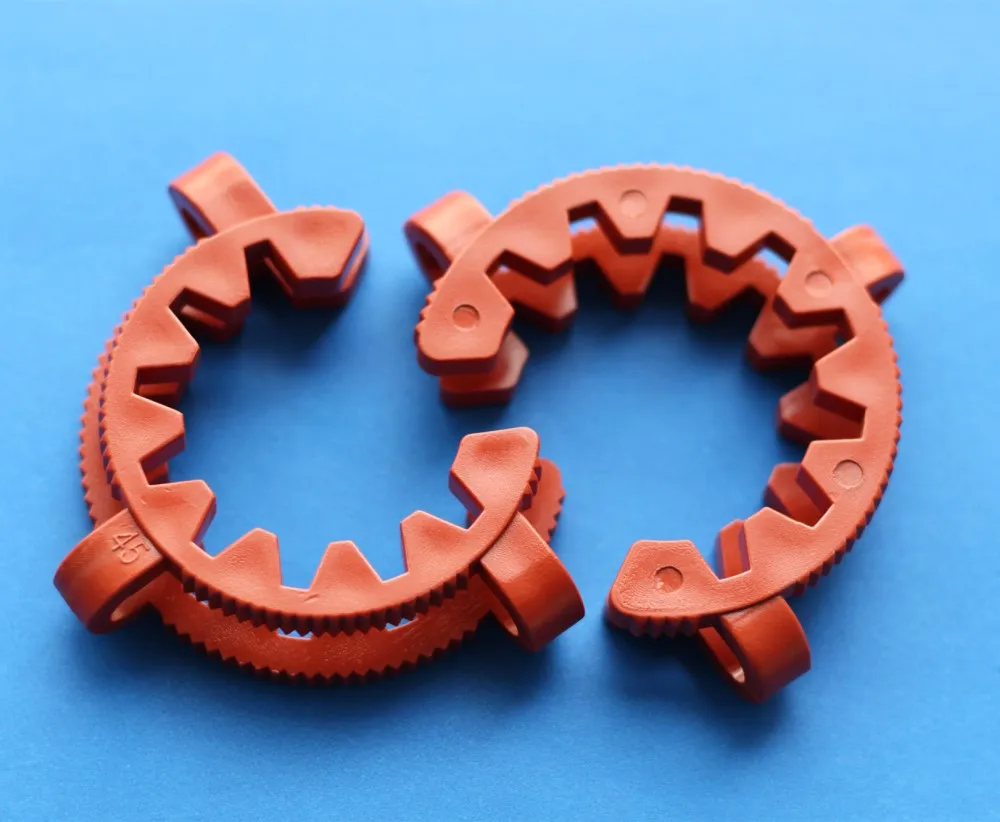 500pcs/lot No. 45 45# Plastic keck clamp taper Joint Clip Standard ...
