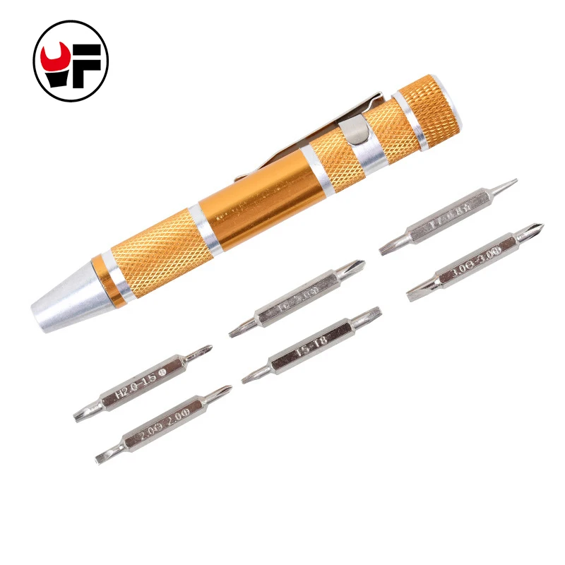7PCS Mini screwdriver pen style multi functional screwdriver sets with ...