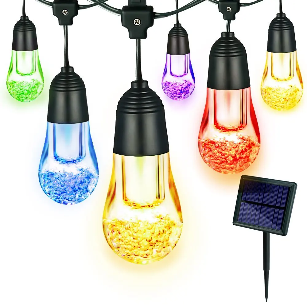 Solar Powered String Lights, 12 LED Outdoor Solar Ball Lights ...