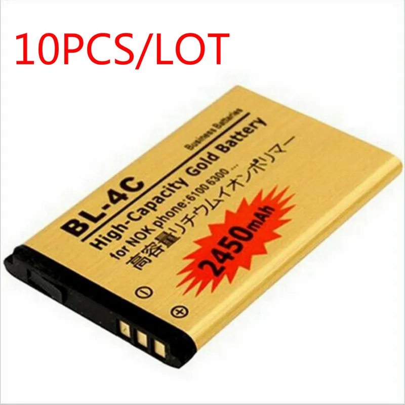 10PCS/LOT Original ABV Gold bateria BL 4C bl4C Battery for Nokia 1202 ...
