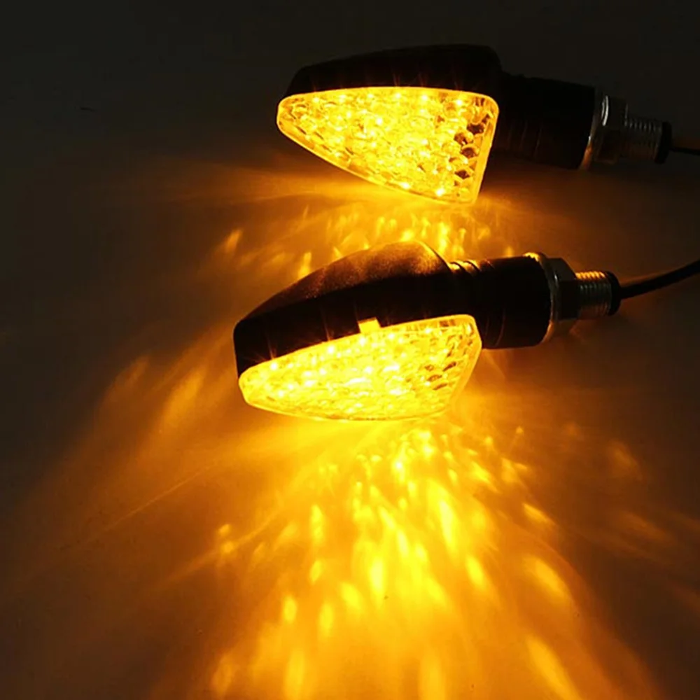 12V 3W 3500K Motorcycle Turn Signals Light 15 LED Motorcycles Turn ...