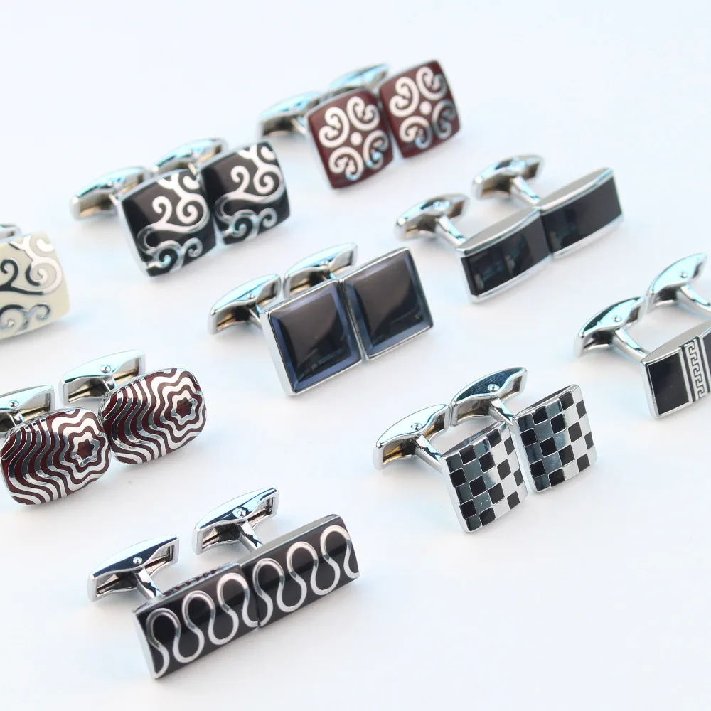 Vintage Pattern Cufflinks for Mens Jewelry Shirt Cufflink Brand Cuff ...