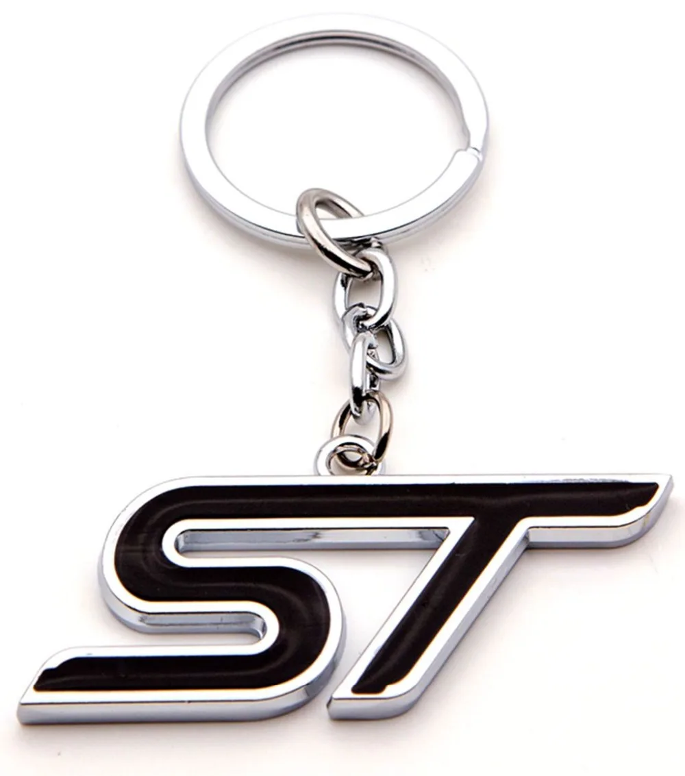 Black ST logo Fashion Key Chain Keychain Key Ring Keyrings key Fob For ...