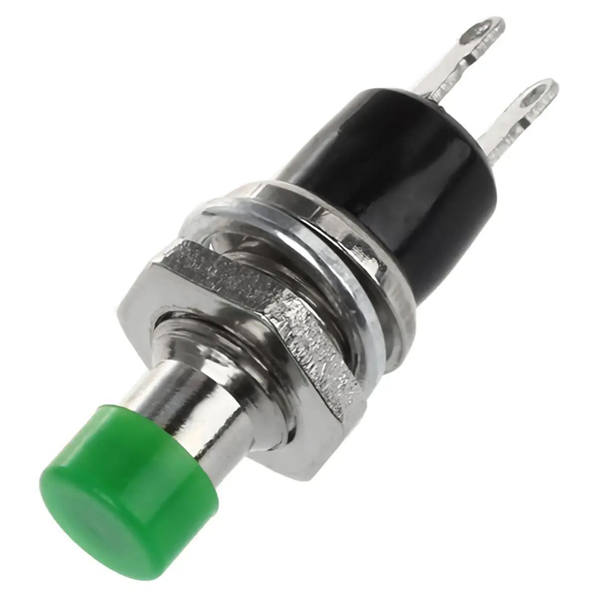 New Miniature Momentary Push to Make Switch Mini SPST, Green Qty: 1-in ...