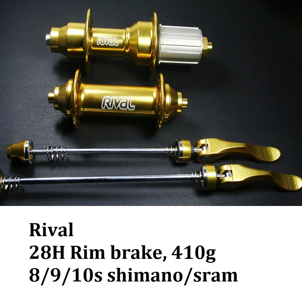 Bicycle hub 28H 32H Gold MTB Rim V Brake hub alloy Rival KFS 700/KRS707 ...