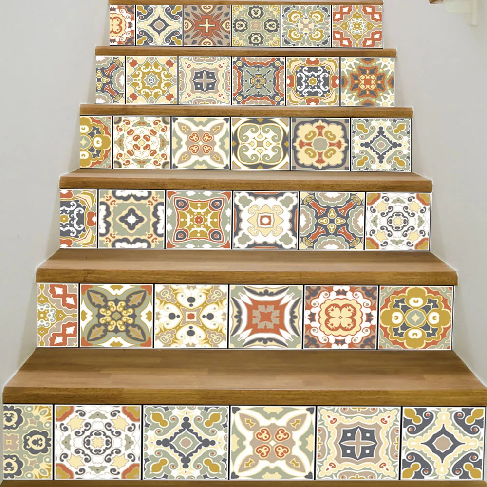 New Design Self adhesive Staircase Stickers Abstract Pattern Style ...
