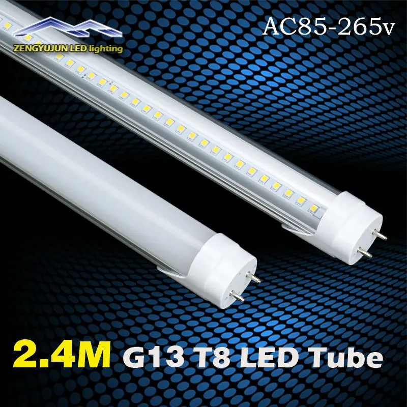 2.4m LED tube lights 5000k Color Temperature 8 Feet Lamp 40w 45w G13 ...