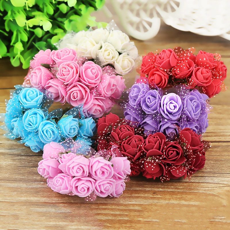 144pcs/bag PE Flowers Artificial DIY Hand Material Garland For Wedding ...