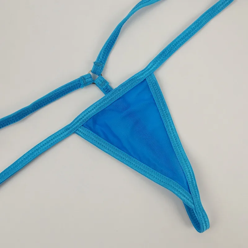 Women Sexy Thongs G Strings Mesh Transparent Mini Micro Bikini Bottoms ...