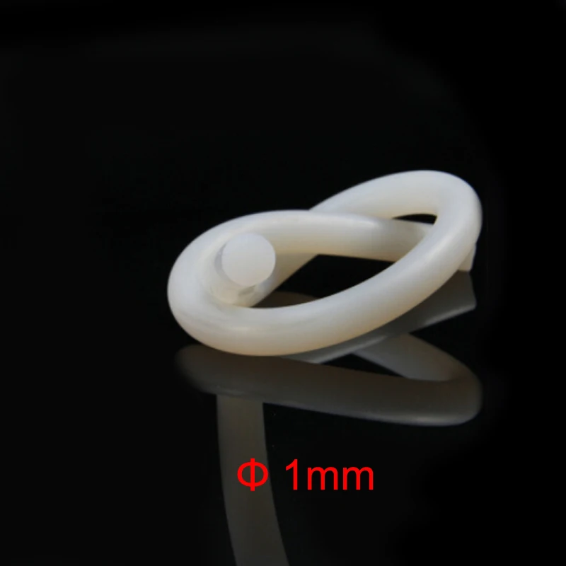 1mm Diameter Silicon Cord Silicone Bar Rubber Rod White Strip - Sealing ...